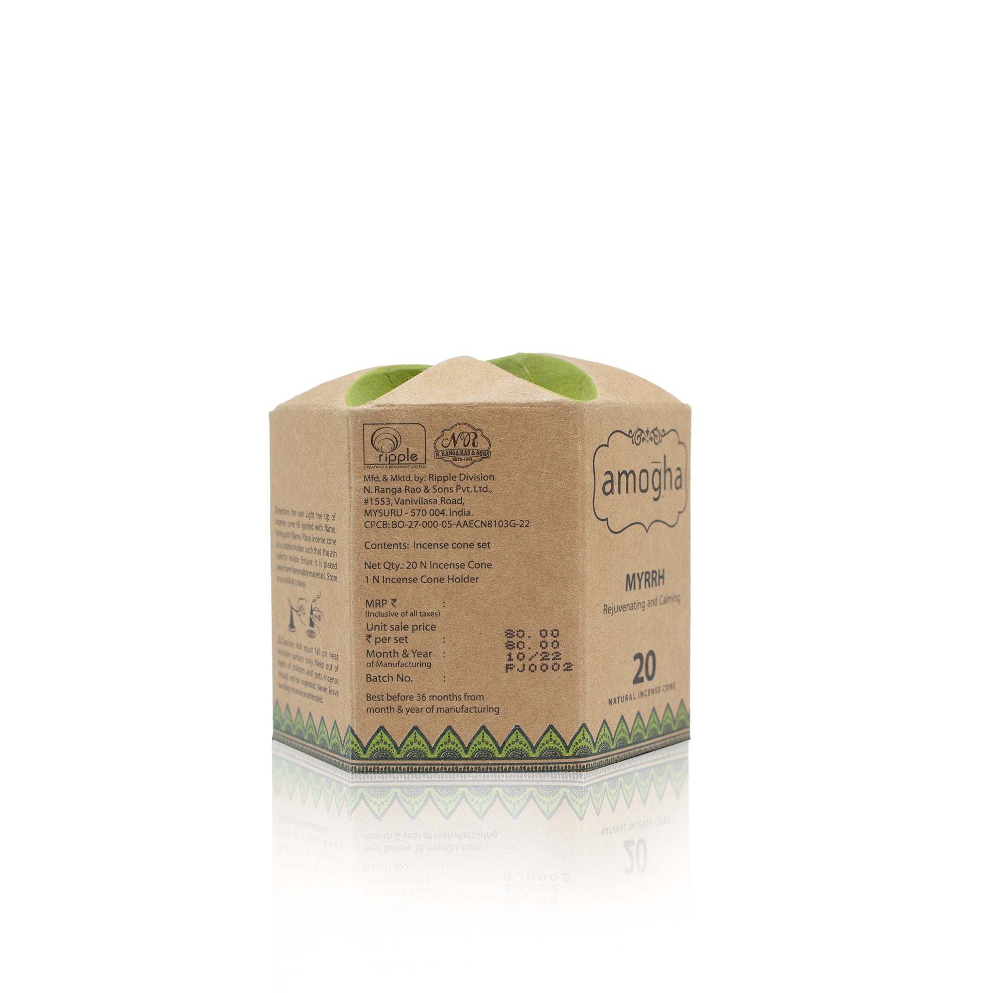 Myrrh Incense Cone– Amogha - Cycle.in