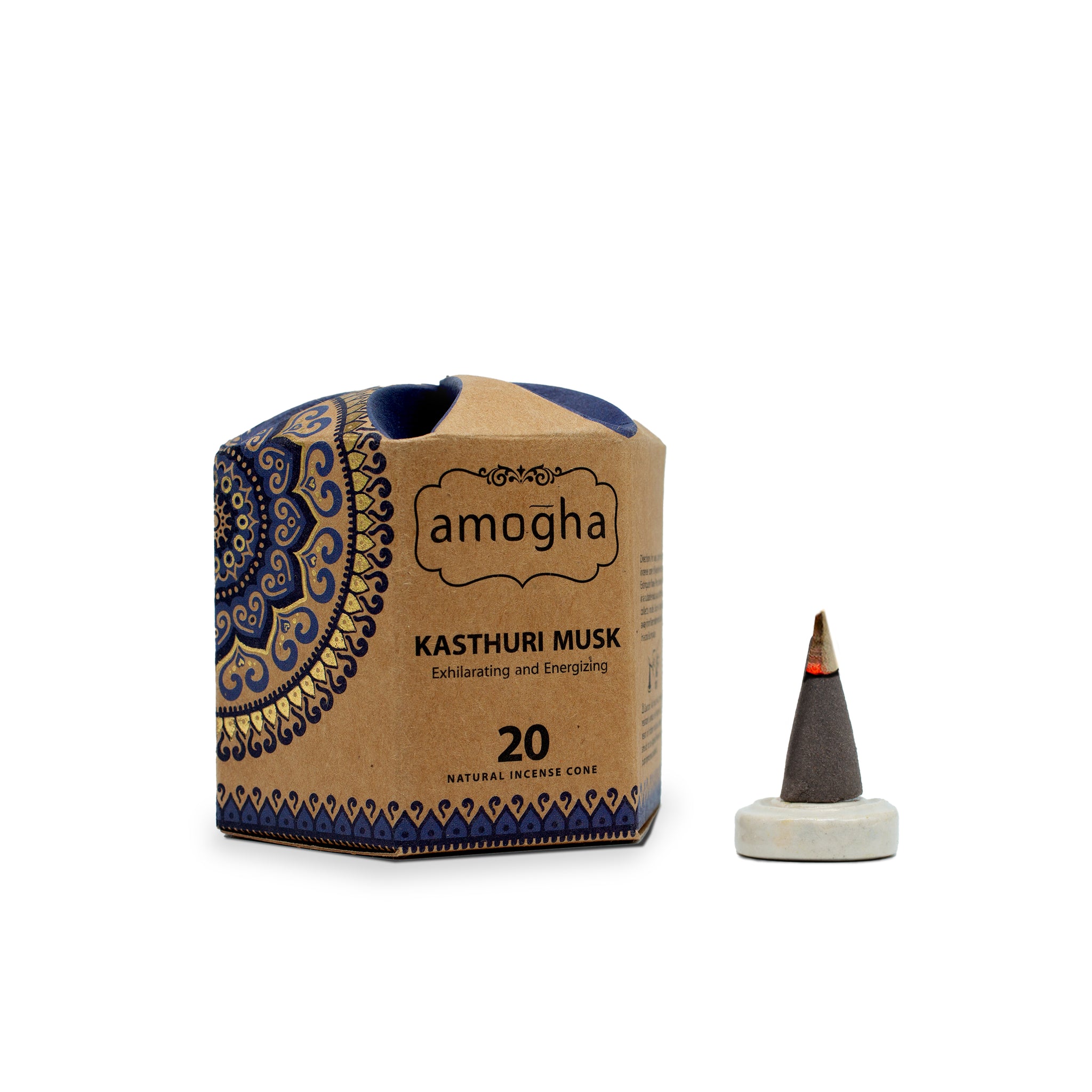 Kasthuri Musk Incense Cone– Amogha - Cycle.in